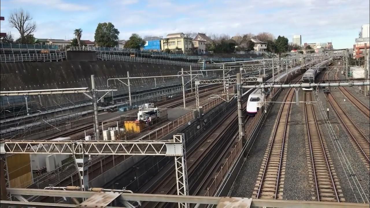 やまびこ、つばさ(E2系J61編成+E3系L54編成) - YouTube