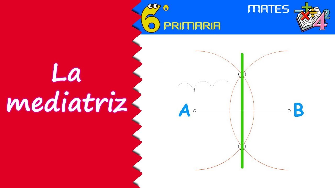 La mediatriz. Mate, 6º Primaria - YouTube