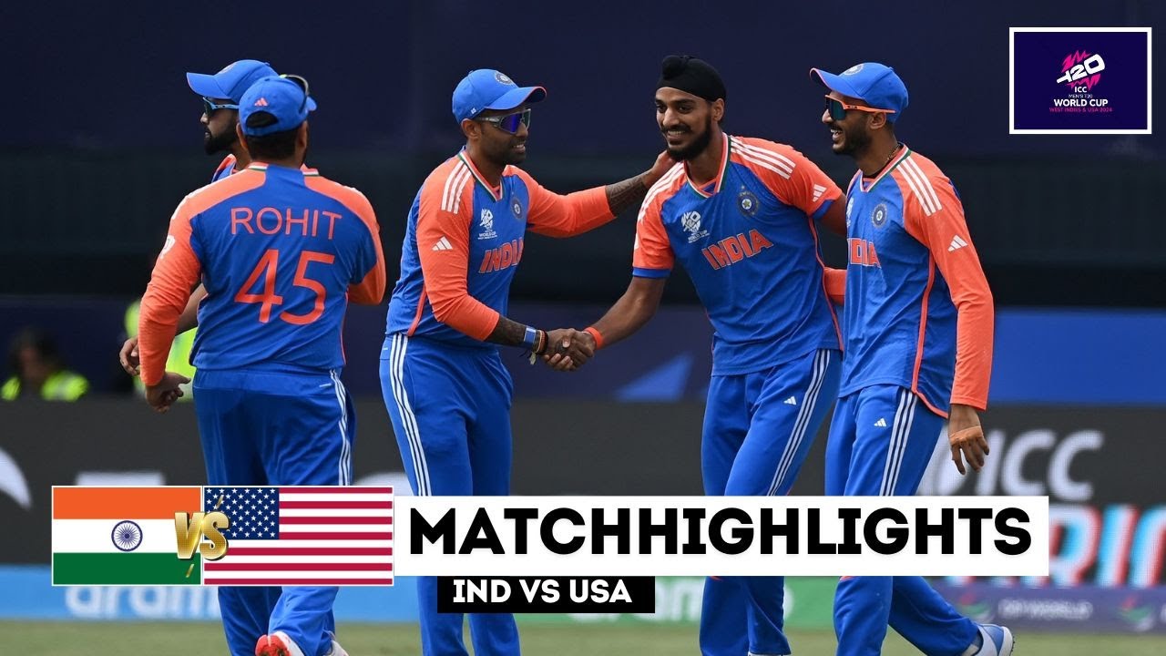 Full Highlights | India vs Usa ICC T20 World Cup 2024 Match Highlights ...