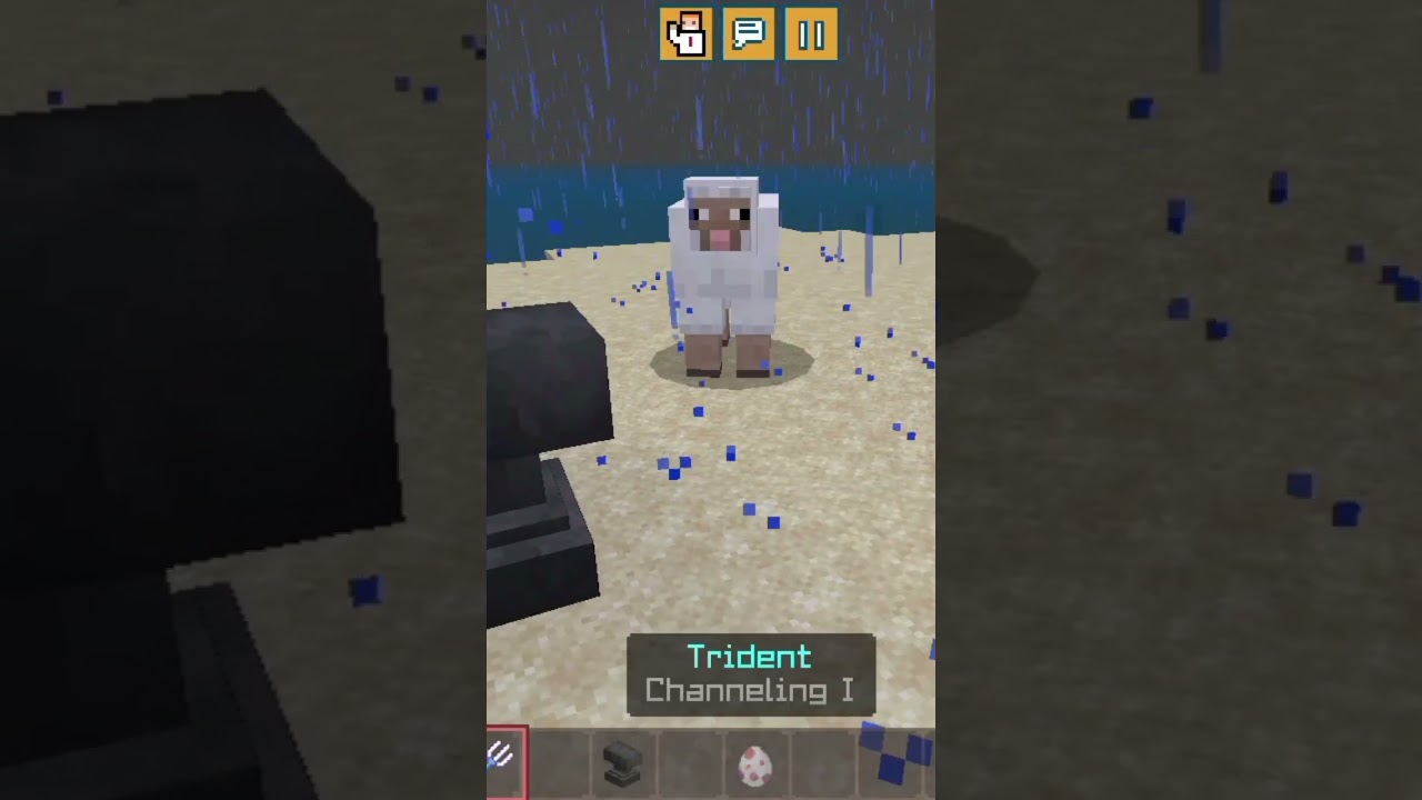 How to make thunder⚡ trident in Minecraft - YouTube