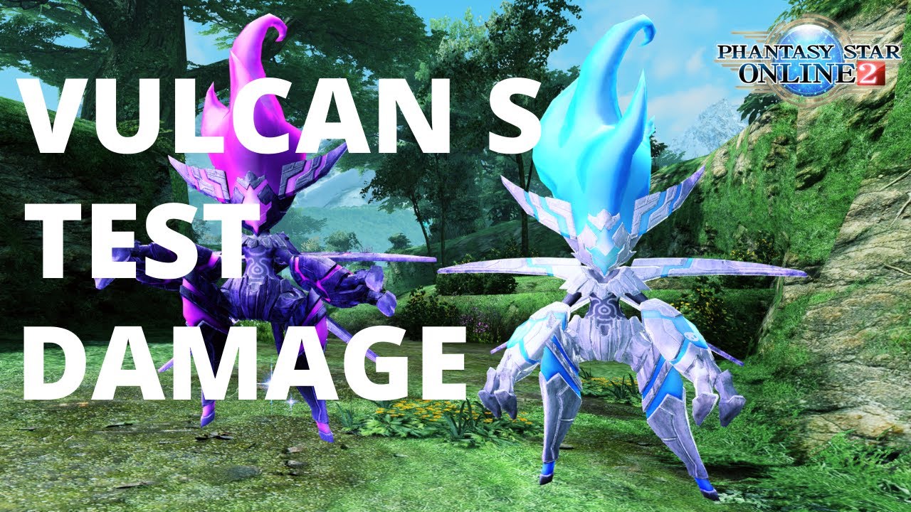 PSO2 Summoner Test Damage Vulcan S Rockbear (Unedited) - YouTube