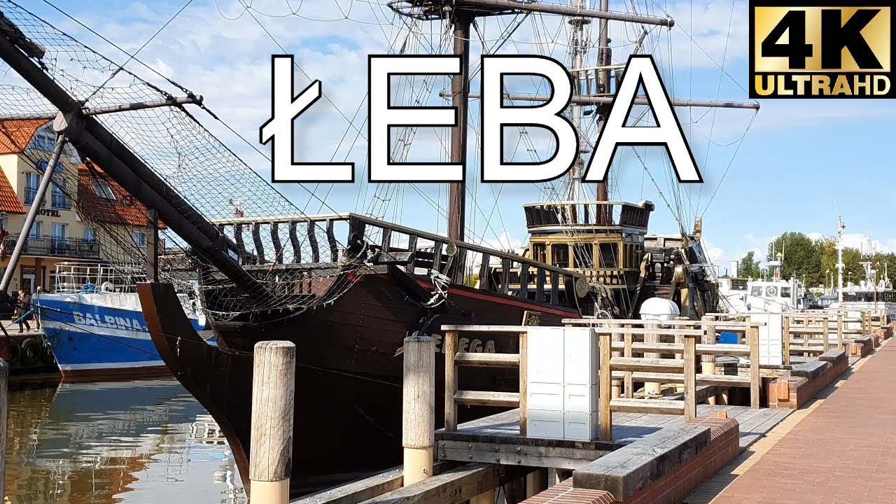 Łeba 4K - Poland "moving diunes" and walking tour - YouTube