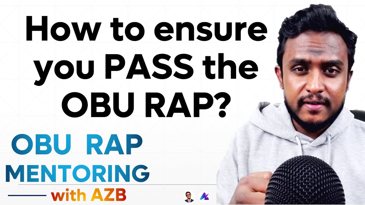 How to ensure you Pass the OBU RAP Project? | ACCA BSc from OBU | BSc ...