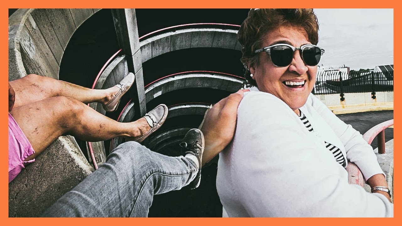 GRANDMA DANGLING OFF LEDGE! - YouTube