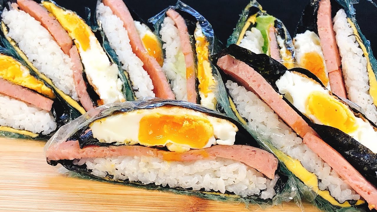 SPAM RICE SANDWICH #342 - YouTube