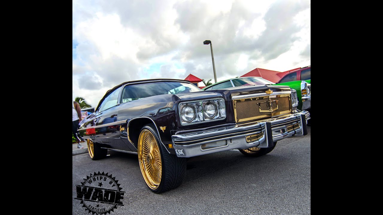 Brown 75 Caprice Vert on 24" Gold Daytons WhipsbyWade.com - YouTube