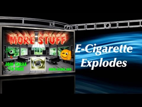 E Cigarette Explodes - YouTube