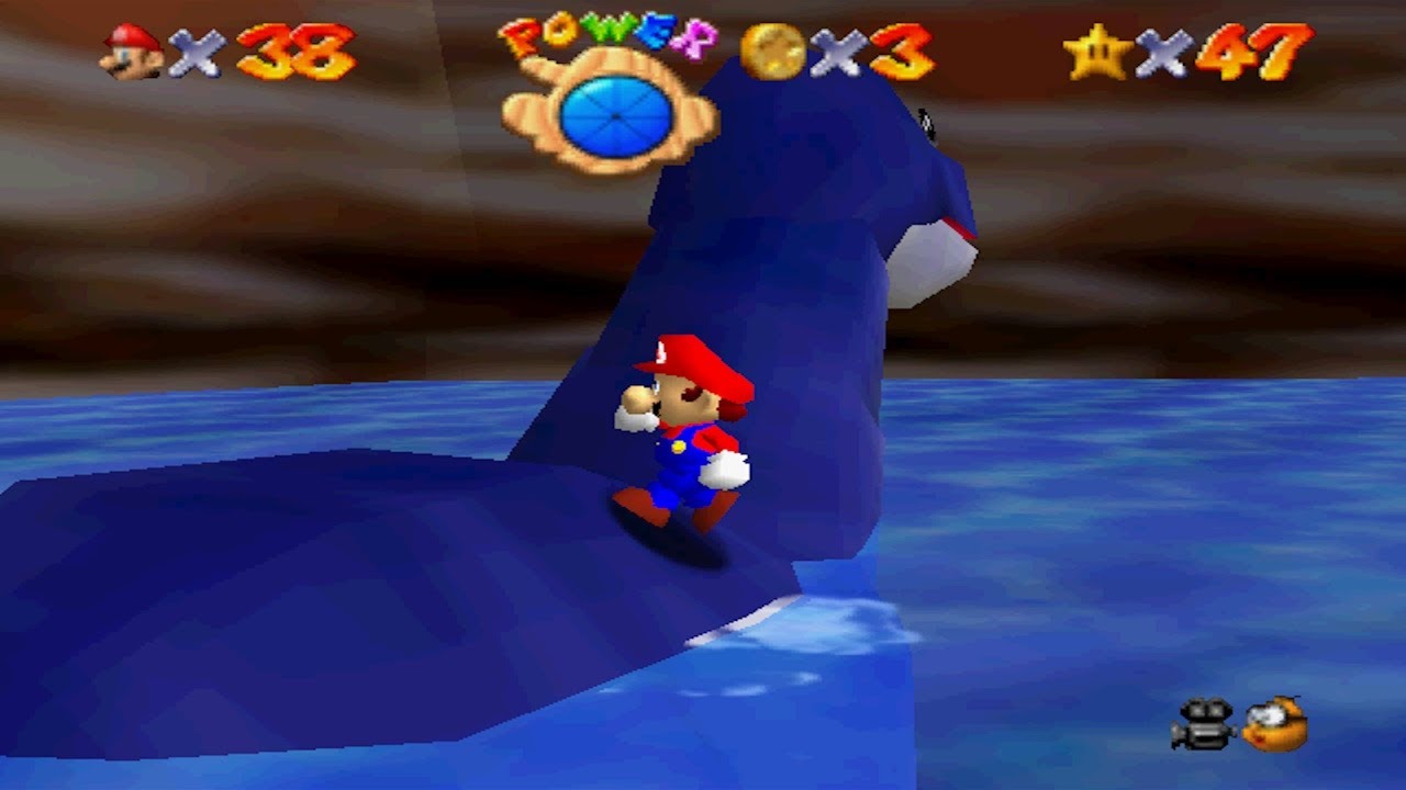 Super Mario 64: Part 44: Hazy Maze Cave (Star 1: Swimming Beast in the ...