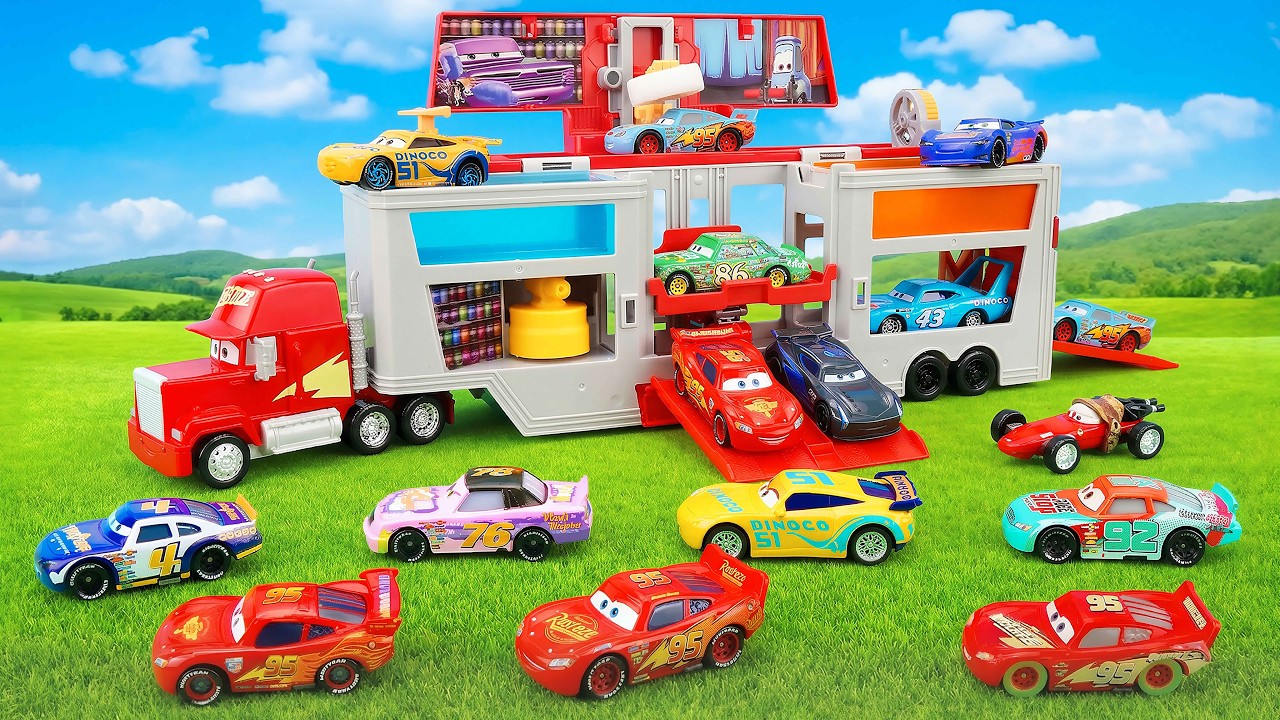 Disney Pixar Cars Unboxing Review | Lightning McQueen, Mack, Doc Hudson ...