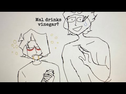 Mal drinks vinegar (Total Drama Animatic) - YouTube