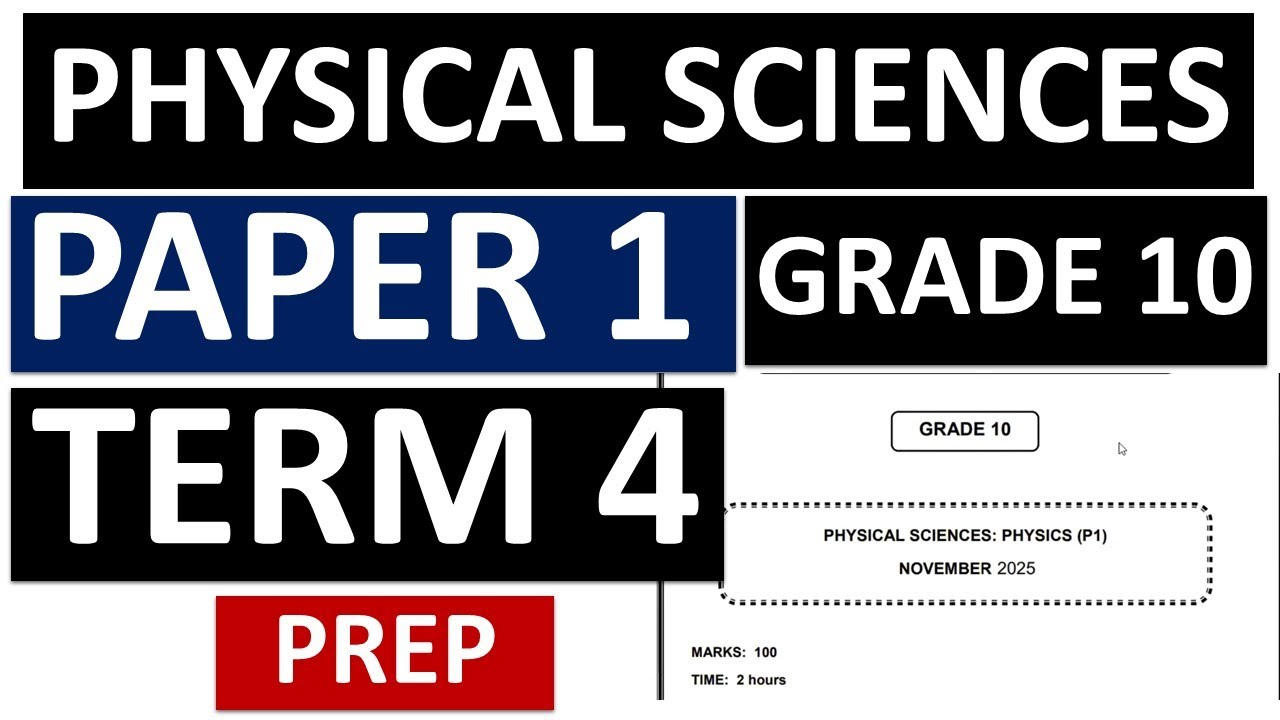 PHYSICAL SCIENCE GRADE 10 PAPER 1 2025 PHYSICAL SCIENCES P.1 PREP GET ...