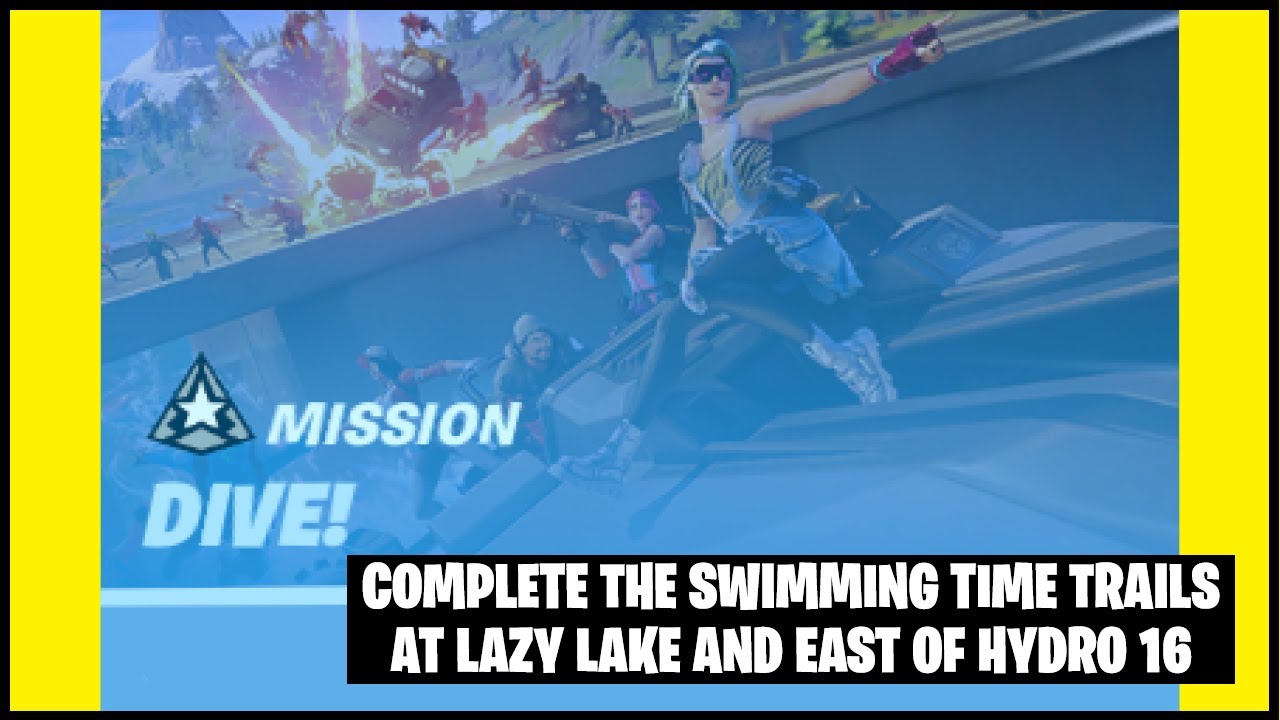 Complete The Swimming Time Trails At Lazy lake And East Of Hydro 16 ...
