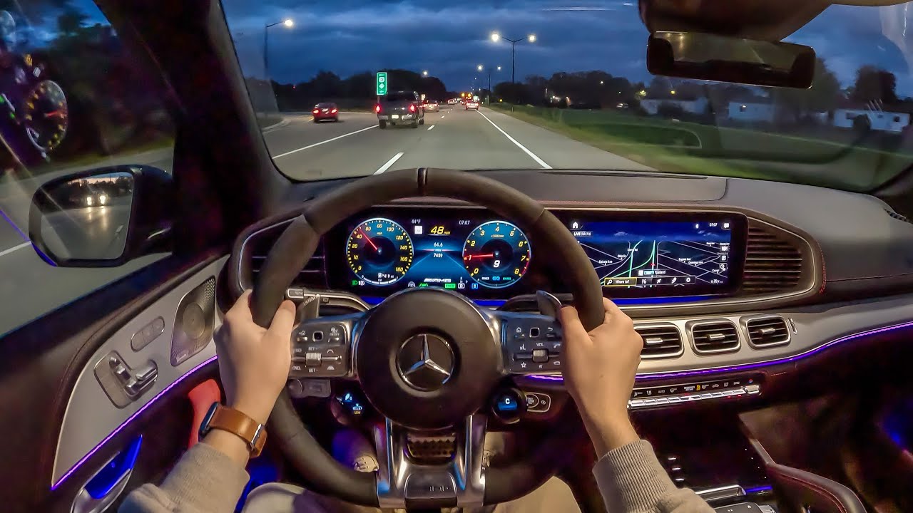 2022 Mercedes-AMG GLE 53 - POV Night Drive (Binaural Audio) - YouTube