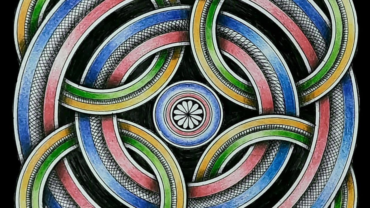 geometric Celtic design tutorial -79 - YouTube