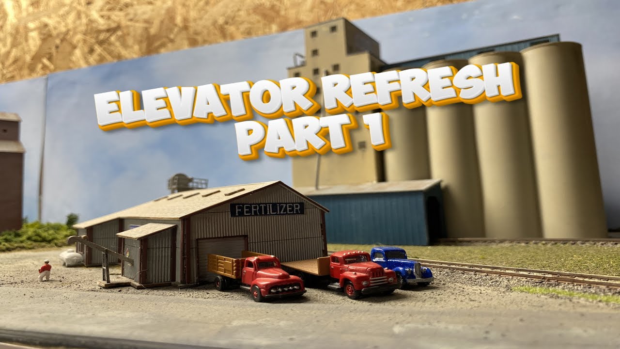 Updating my N scale grain elevator scene - Part 1 - YouTube