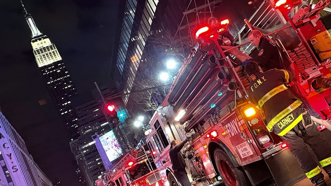 FDNY Responds to High Rise Fire / Midtown, Manhattan 2.11.22 - YouTube