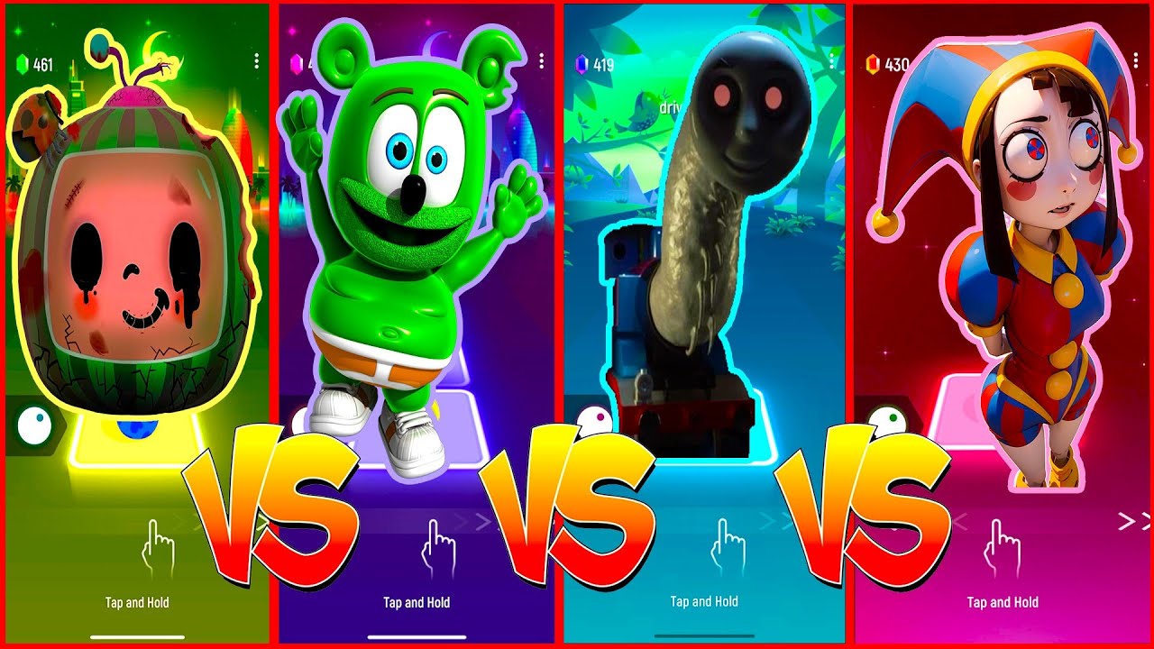 Cocomelon 🆚 Gummy Bear 🆚 Spider Thomas 🆚 Amazing Digital Circus Pomni ...
