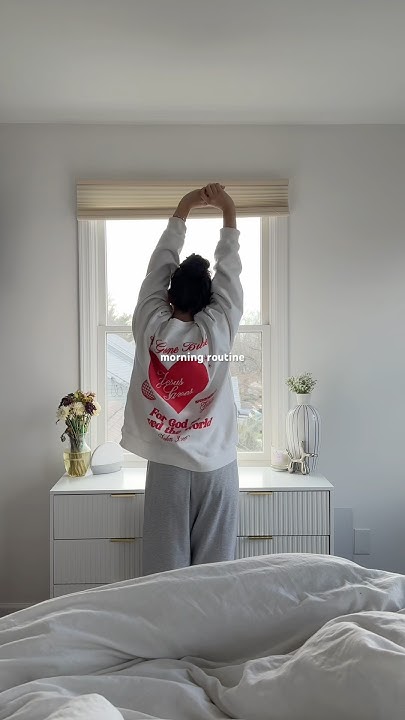 MORNING ROUTINE 🤍 🎀 ft. my yummy groovy coffee 🫶🏼 #morningroutine # ...