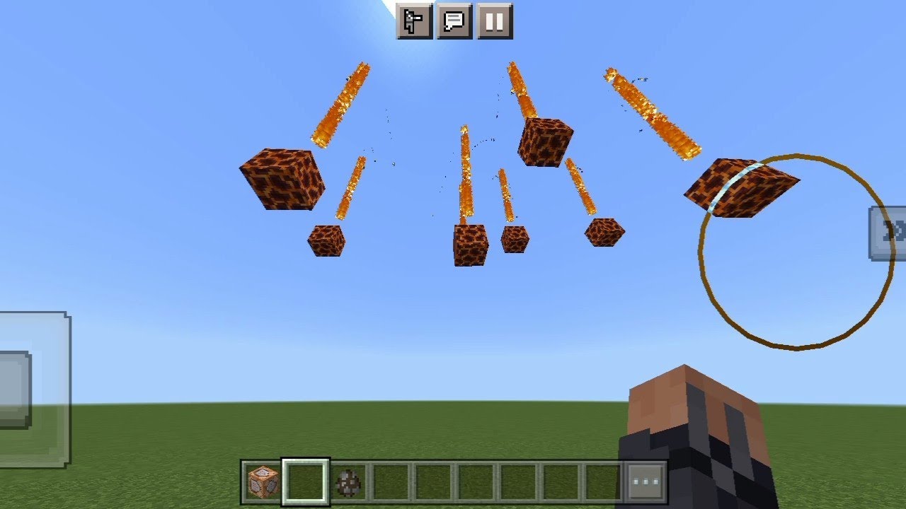 Testing.. Vulcano Meteor Stick Command Block - Minecraft - YouTube