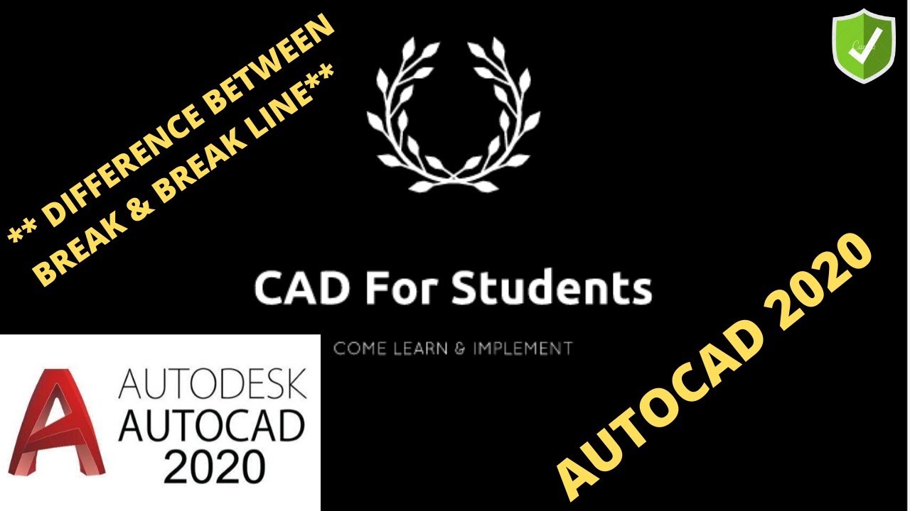 AUTOCAD 2020 Difference Between Break Break Line In AUTOCAD YouTube autocad-2020-difference-between-break-break-line-in-autocad-youtube