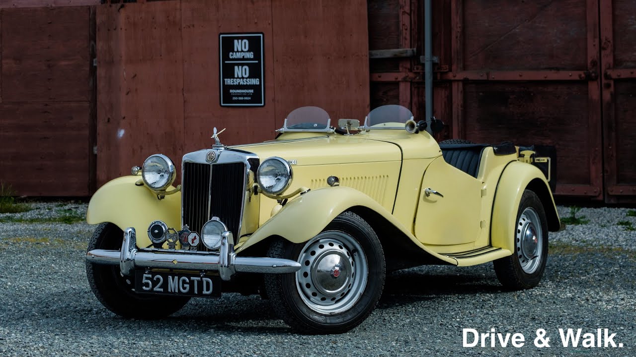 Drive & Walk 1952 MG TD Mark 2 ~ Silver Arrow Cars - YouTube