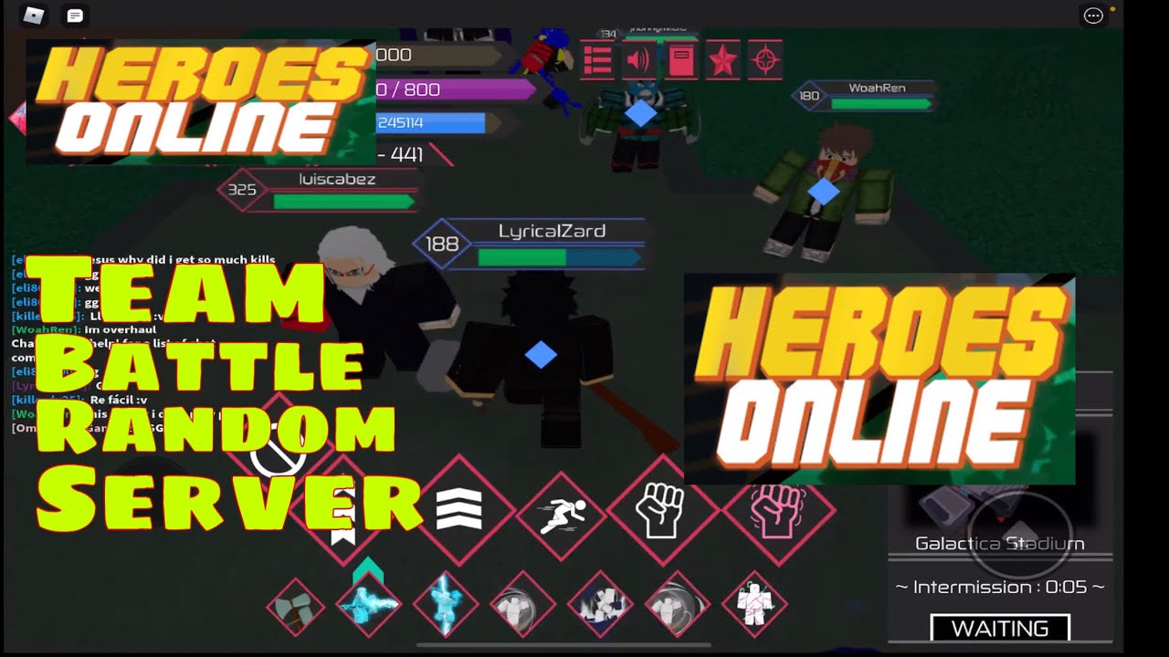 HEROES ONLINE RANDOM SERVER TEAM BATTLE GAMEPLAY - Roblox game by ...