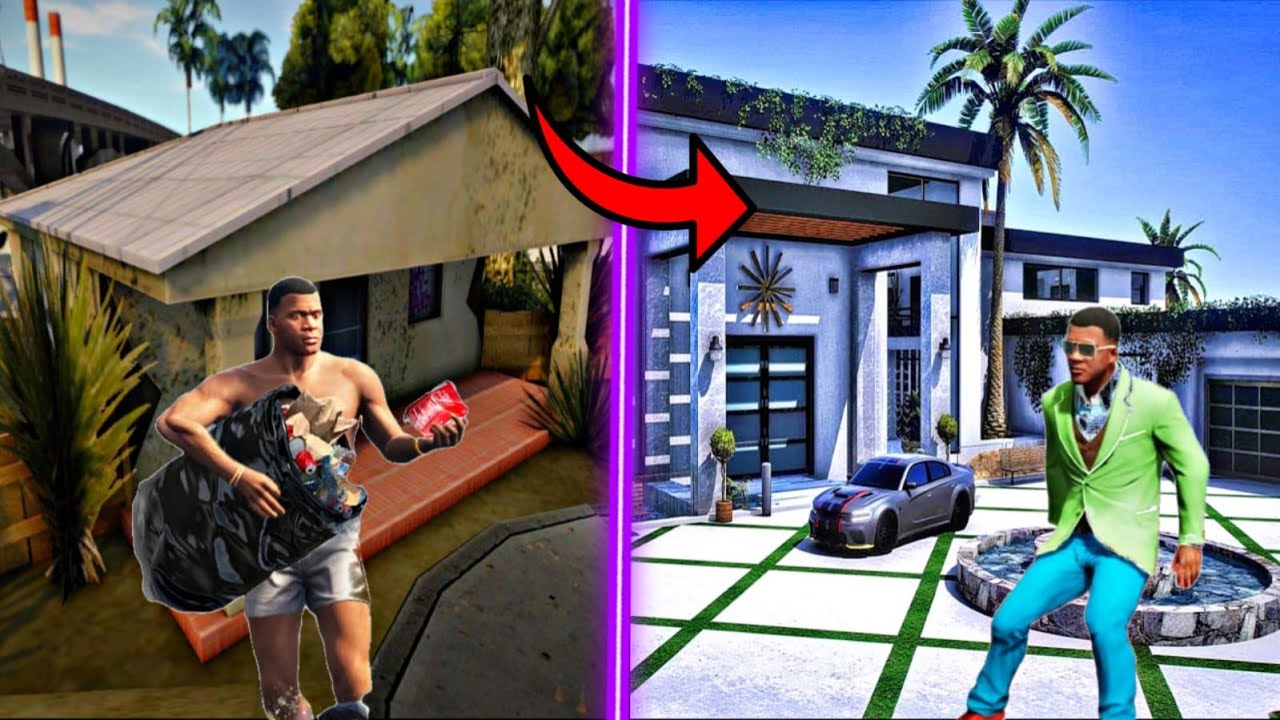 GTA 5 : Franklin & Shinchan Change Their Poor Life To Richest Life in ...