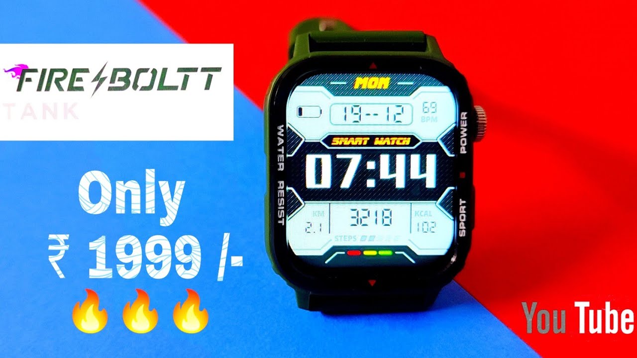 Fire bolt tank smart watch unboxing 🔥vedio | under 2000 best smart ...