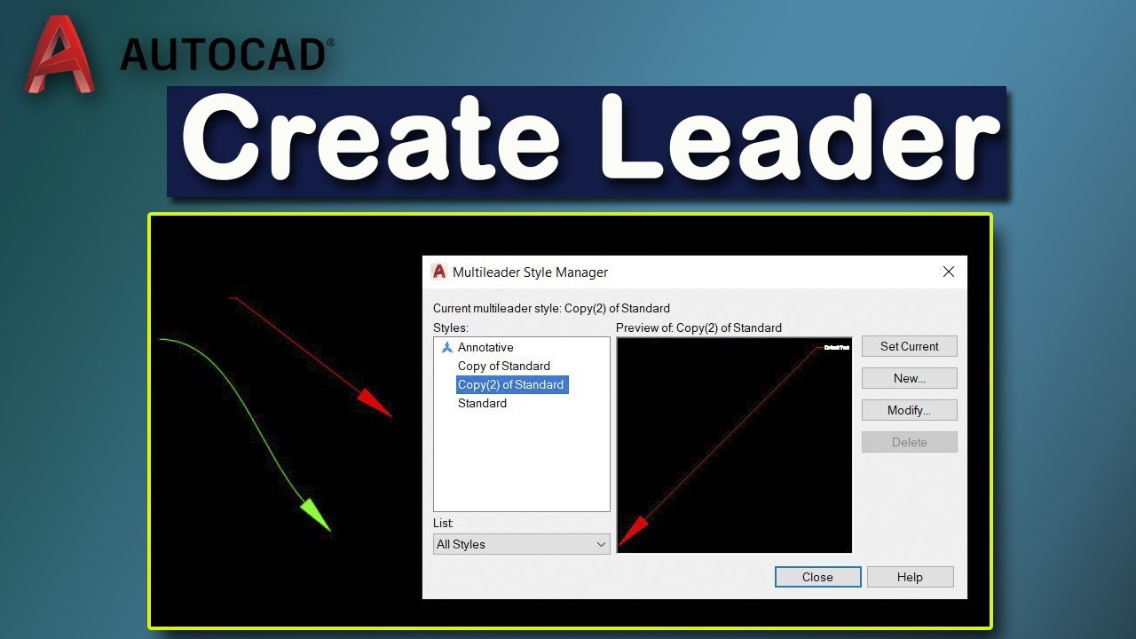 How To Create A Leader In AutoCAD 2022 YouTube How To Create A Leader In AutoCAD 2022 YouTube