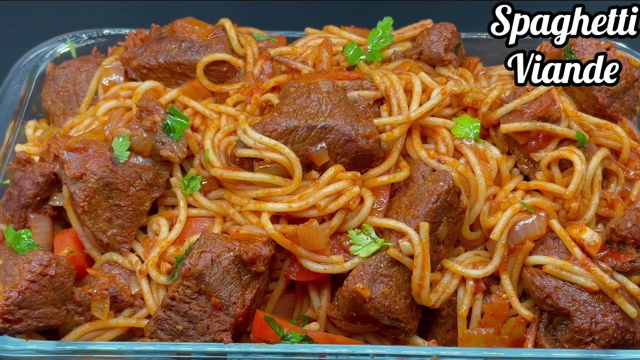 Spaghetti à la viande de bœuf. Idée de recette pour pacques N°2 - YouTube