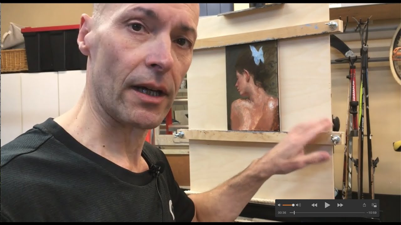 Small Panel Holder for Larger Easels - YouTube