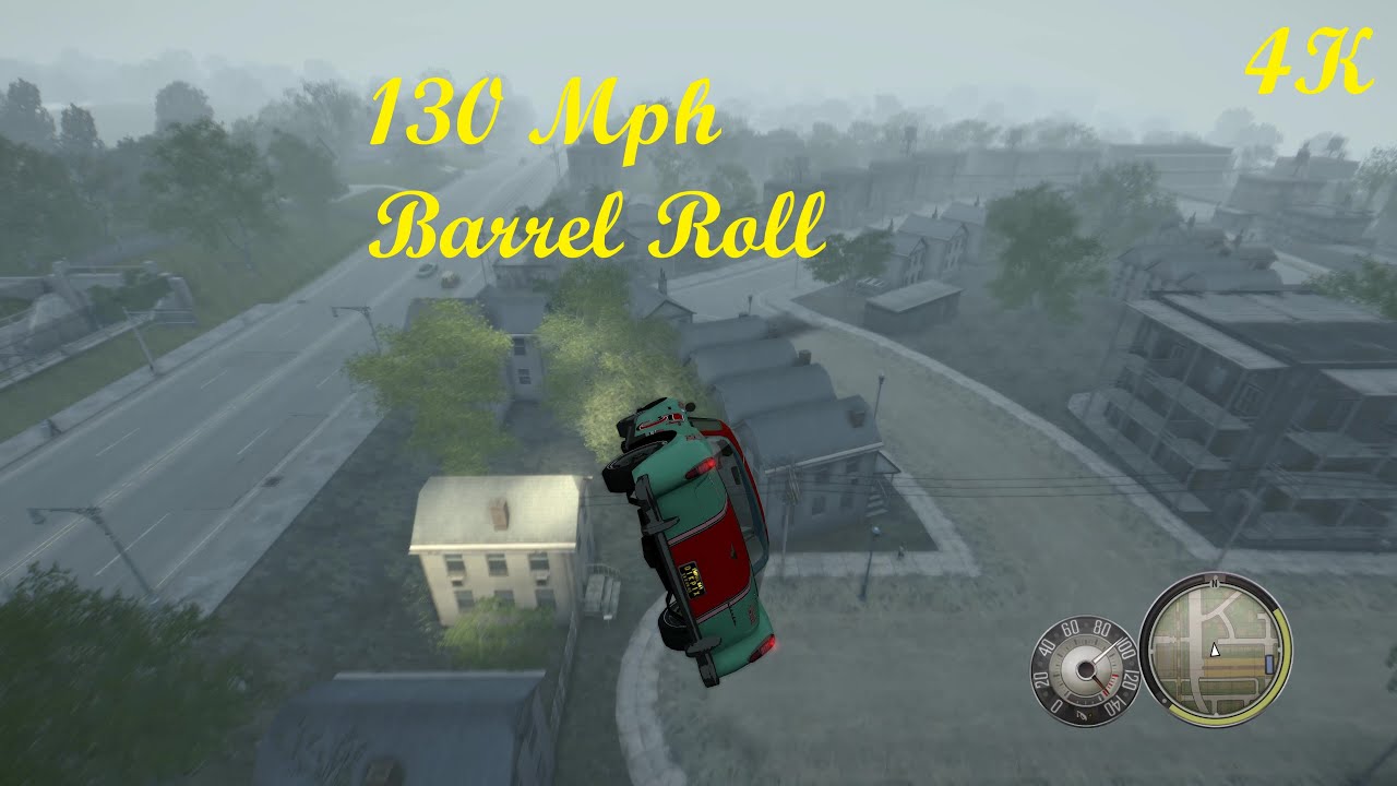 Double Barrel Roll Jump at 130 mph Mafia 2 Definitive Edition - YouTube