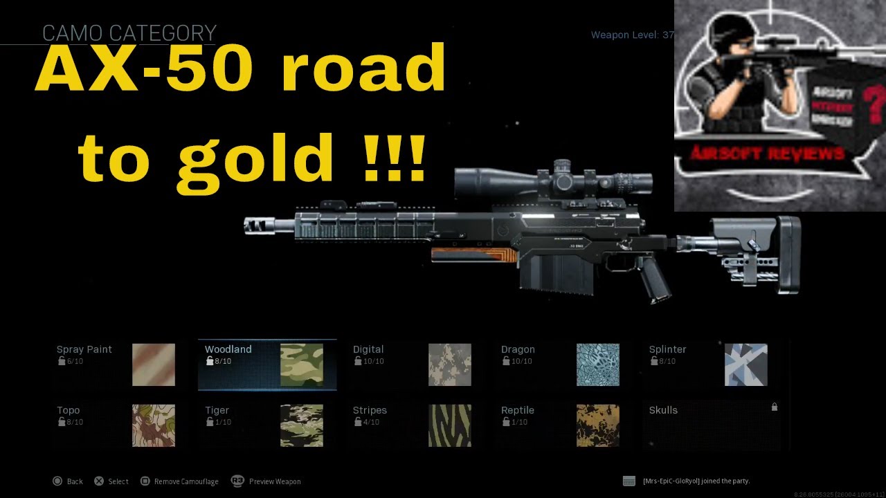 ROAD TO GOLD modern warfare - AX-50 part 1 - YouTube