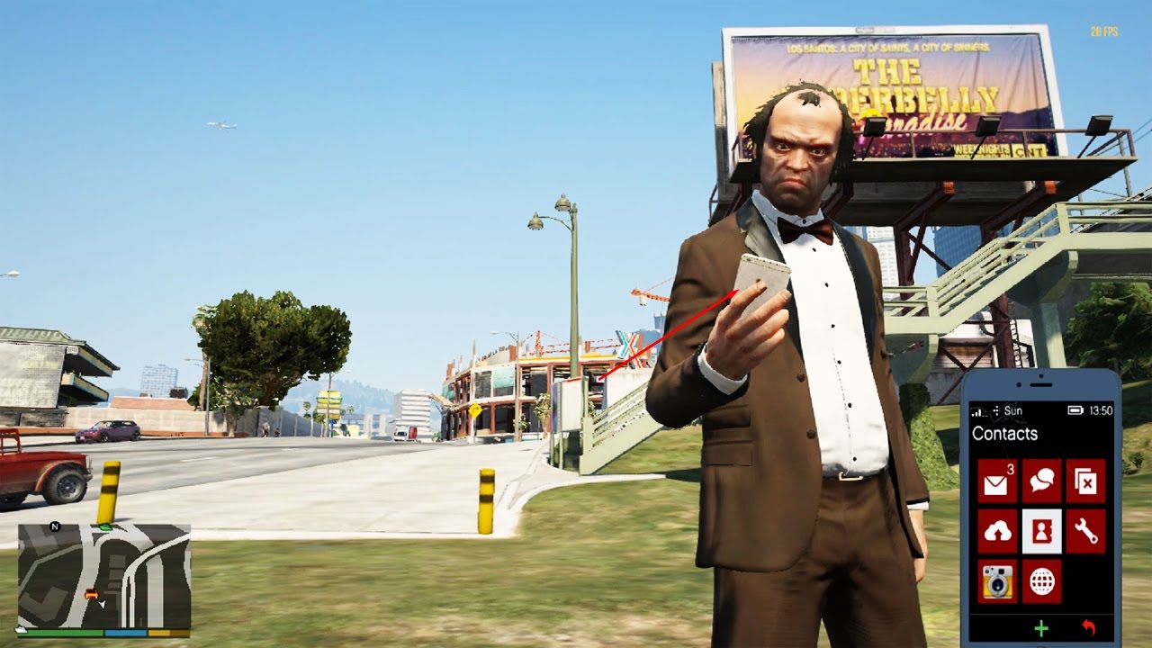 GTA5 :How to change phone in GTA V | Frankin's | Michael,s | Trevor's ...