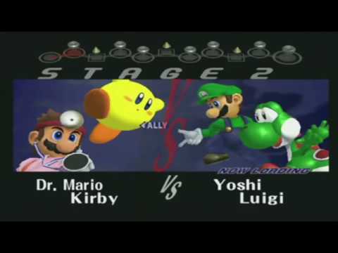 Super Smash Bros. Melee - Dr. Mario Casual Classic Mode - YouTube