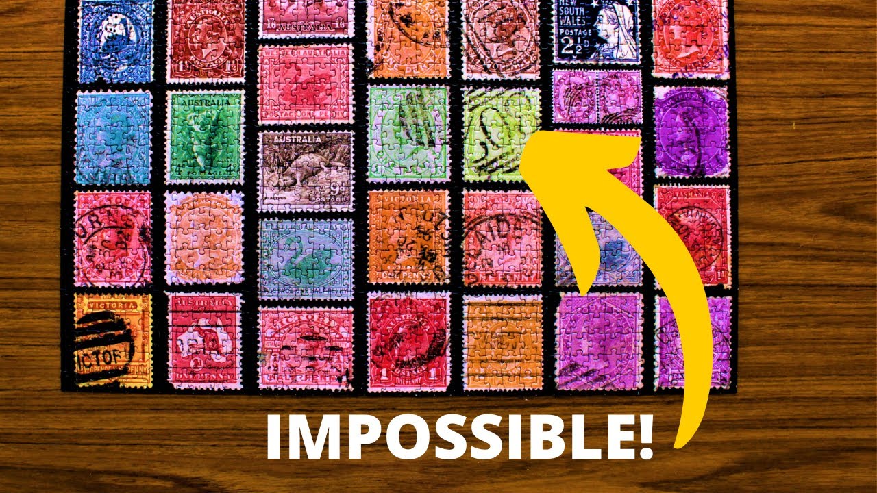 INSANE Stamp Jigsaw Puzzle Time-lapse - Part 1 - YouTube