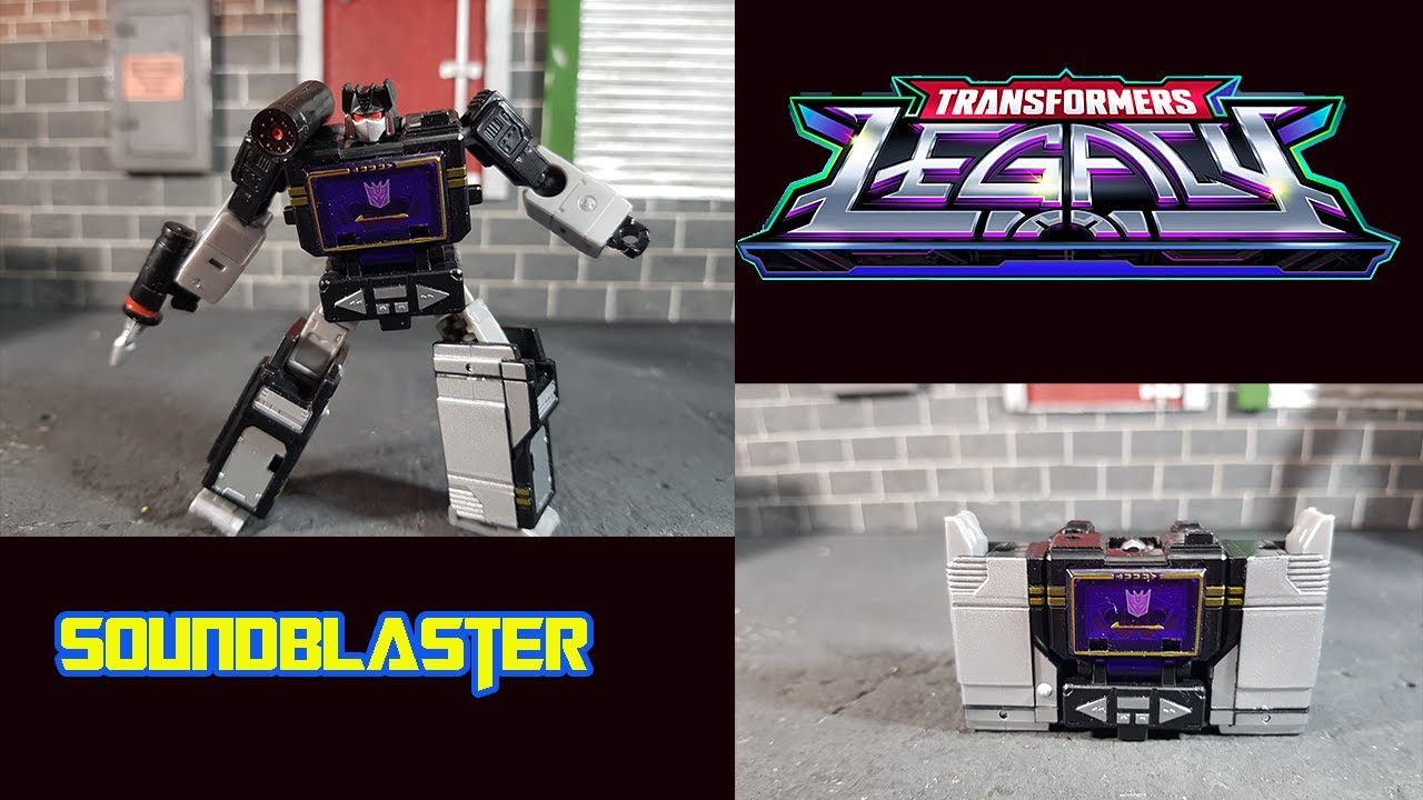 Transformers Legacy Evolution Core Class Soundblaster figure review ...