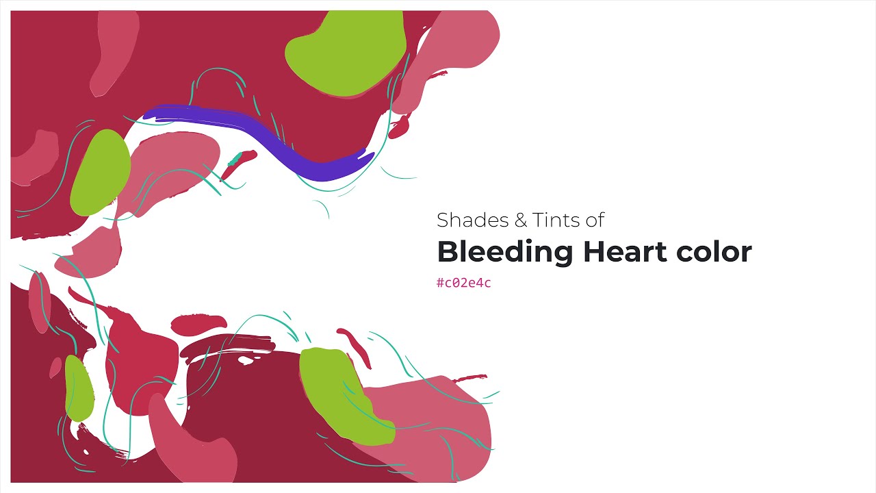 Shades & Tints of Bleeding Heart color #c02e4c A Warm Red color #aa2843 ...