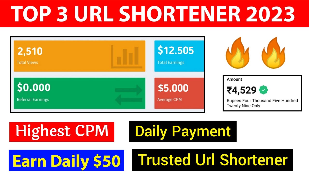 Top 3 Url Shortener In 2023 🔥 Best Url Shortener 2023 | Earn Daily $50 ...