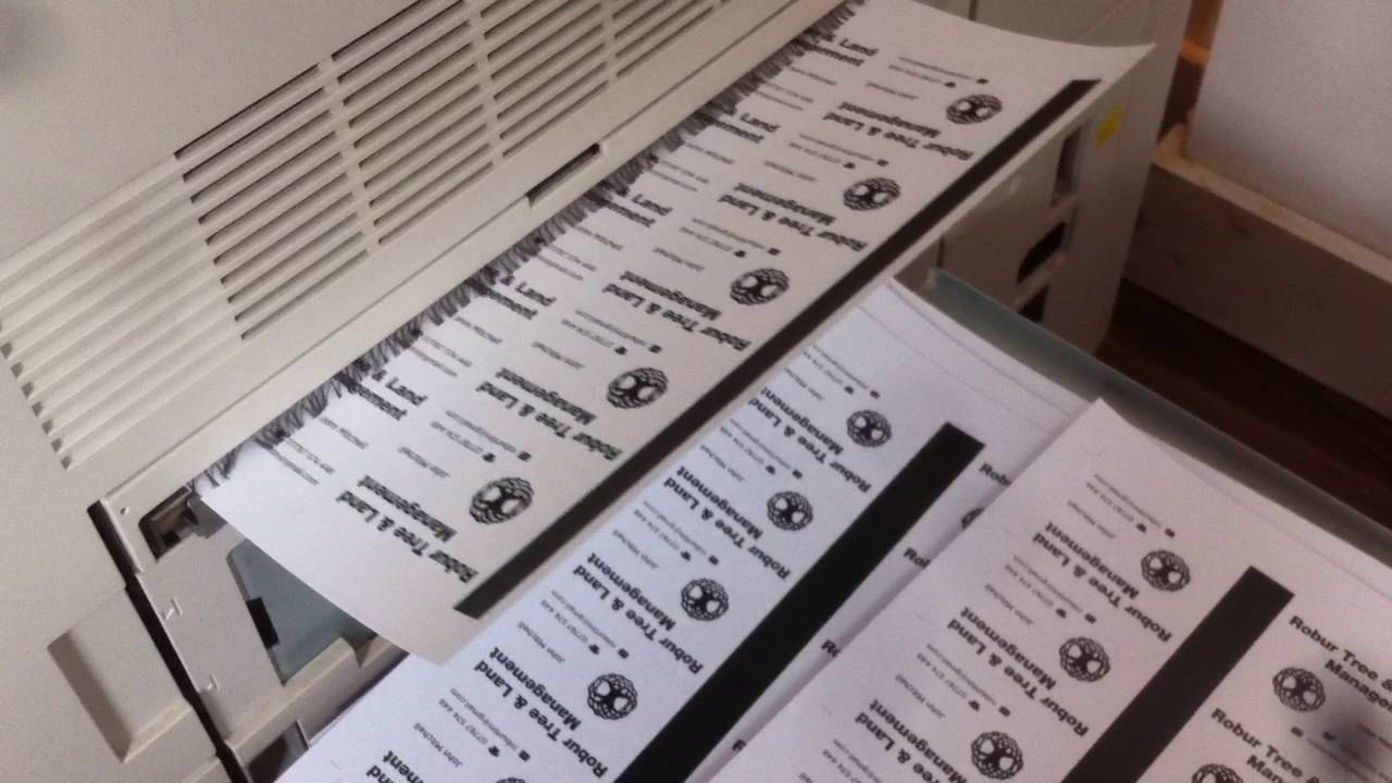 Xerox DC250 Printing. x250 business cards in just over 2 minutes ...