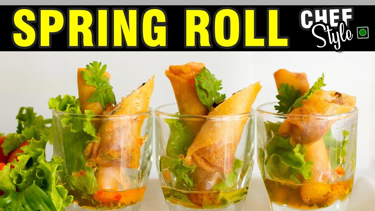 Restaurant Style Spring Roll Recipe - YouTube