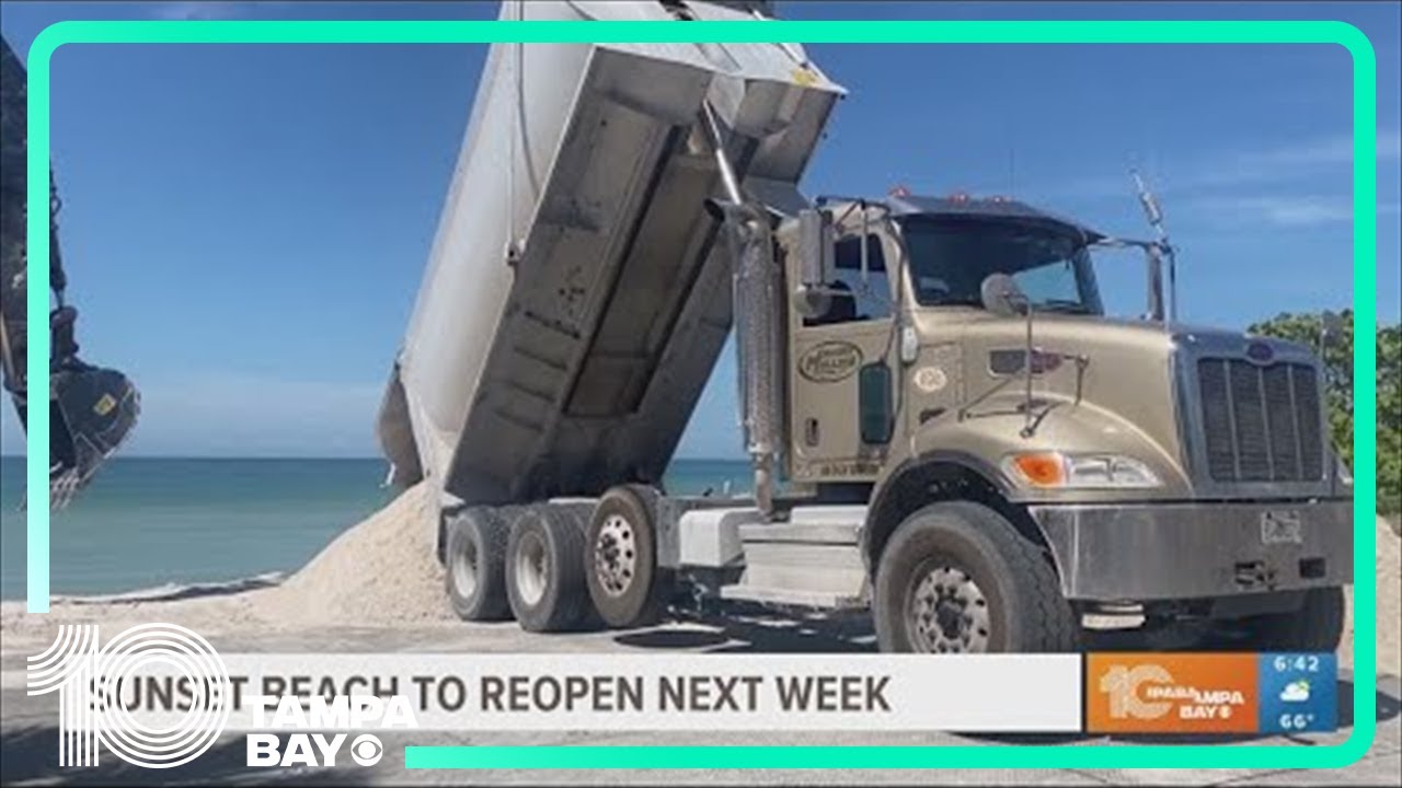 Sunset Beach to reopen next week after sand dune restorations - YouTube