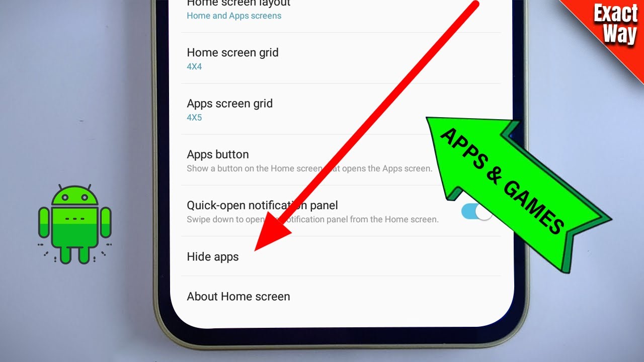 How to Hide Apps and Games on Android - Full Guide - YouTube