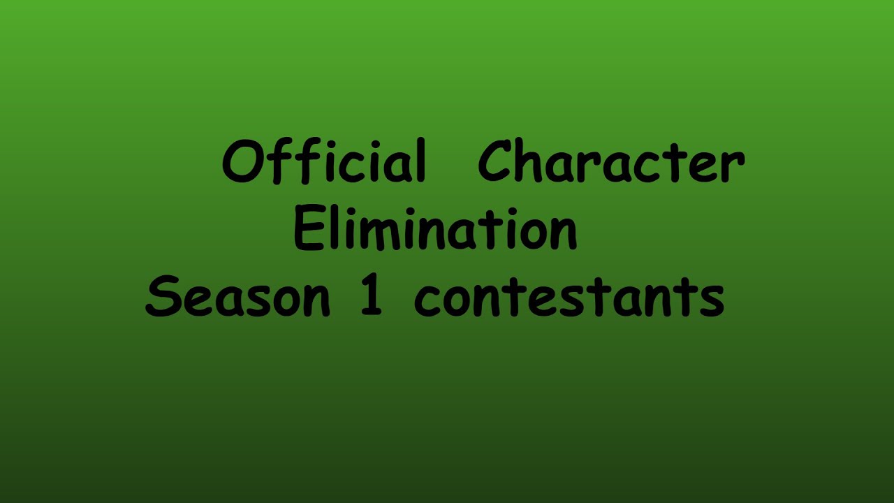 Character Elimination Official Cast - YouTube