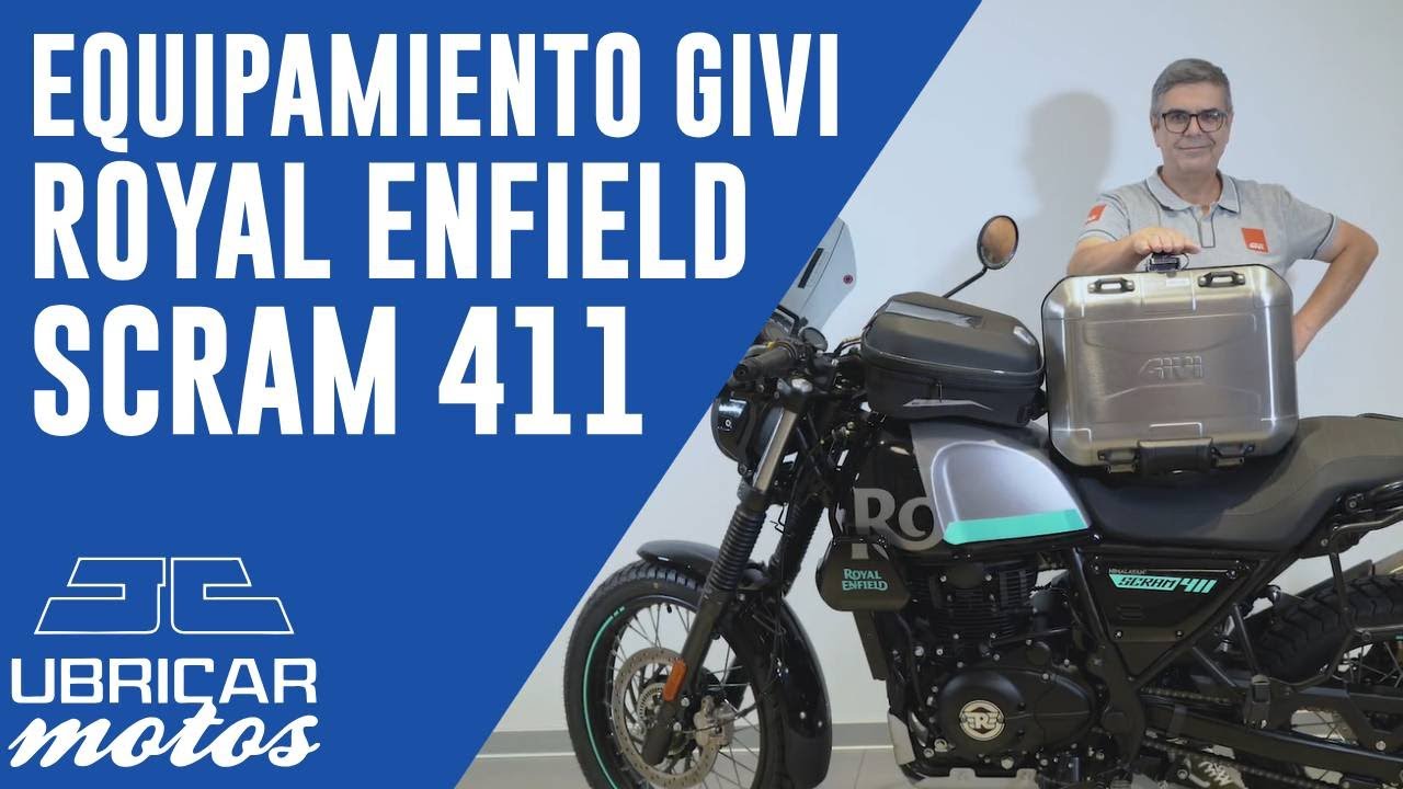 Equipamiento Royal Enfield Scram 411 con GIVI - YouTube