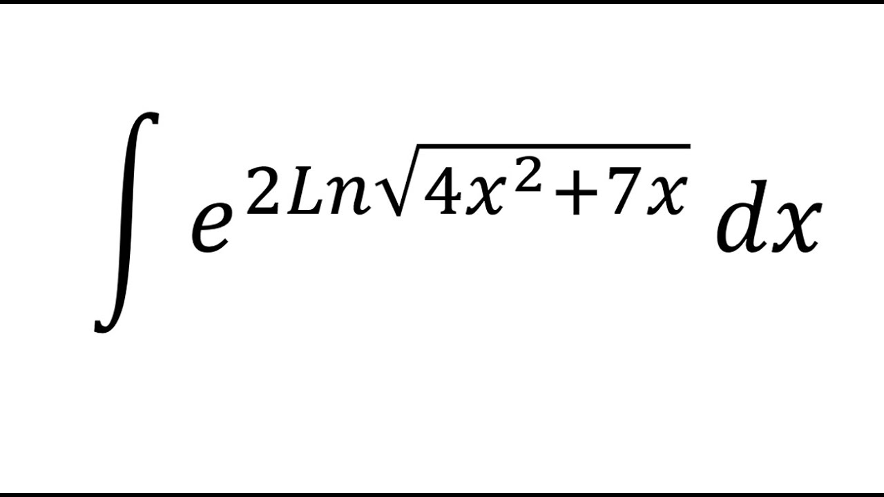 Integral "Exponencial" - Cálculo integral Ejercicio 4 - YouTube