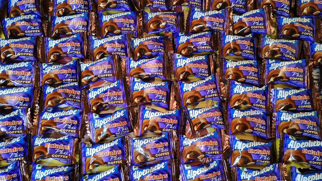 Alpenliebe Eclairs Plus 😋 Caramel Choco Chewy Toffee | Rich Choco ...