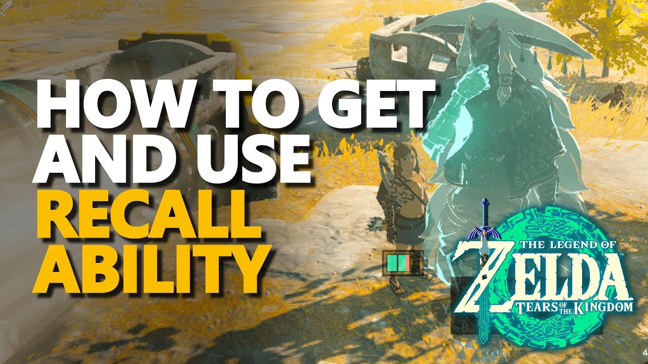 How to get and use Recall Ability Zelda Tears of the Kingdom - YouTube