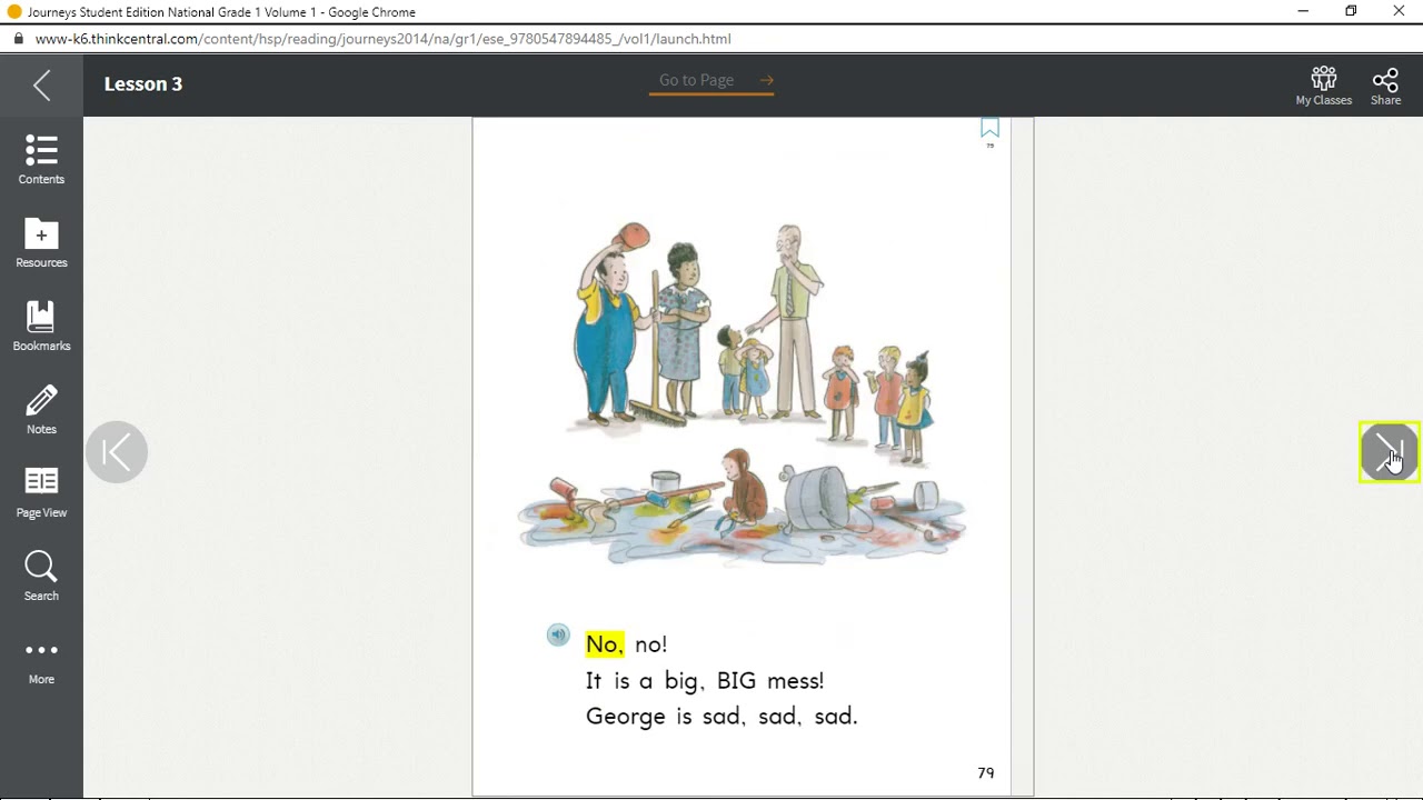 Curious George at School Read A Loud - YouTube