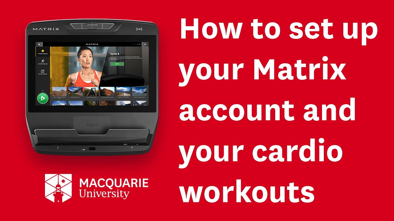 How to set up a Matrix account and personalize your workouts - YouTube